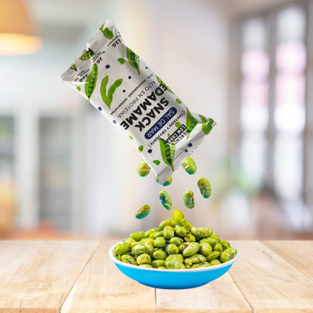 Edamame Snack con Sal de Mar 26 gr – Mercado Low Carb